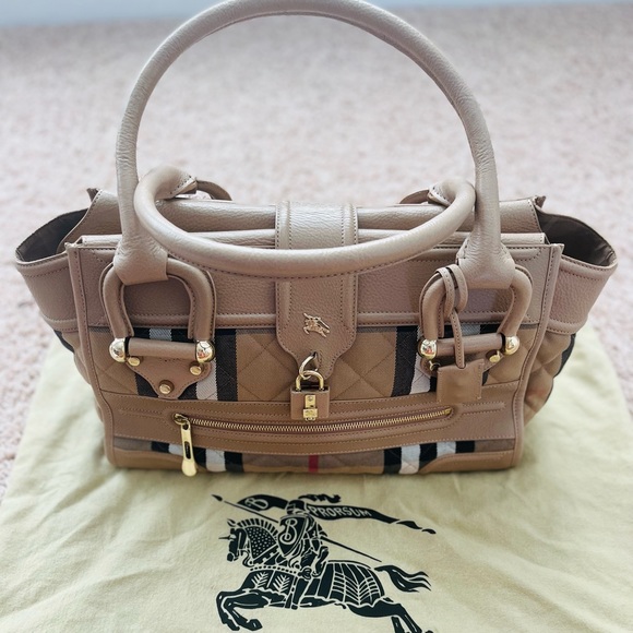 Bags | Authentic Burberry Check Bag | Poshmark